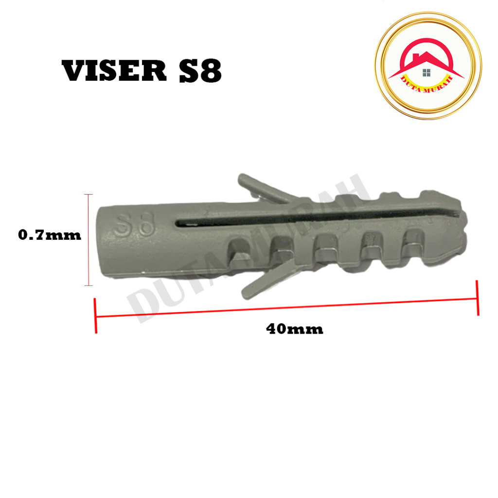 Jual Alat Tanam Pengait Sekrup Tembok S6 dan S8 - Jangkar Skrup Harga Per Box | Shopee Indonesia