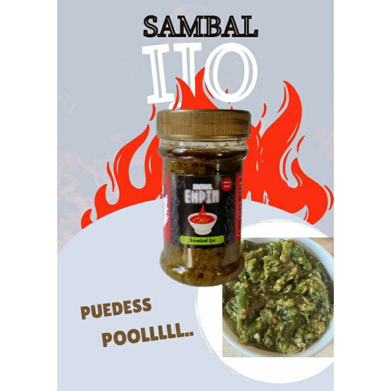 Jual Sambal hijau/Sambal Kemasan Botol Home Made 130 gr Sambal Khas ...