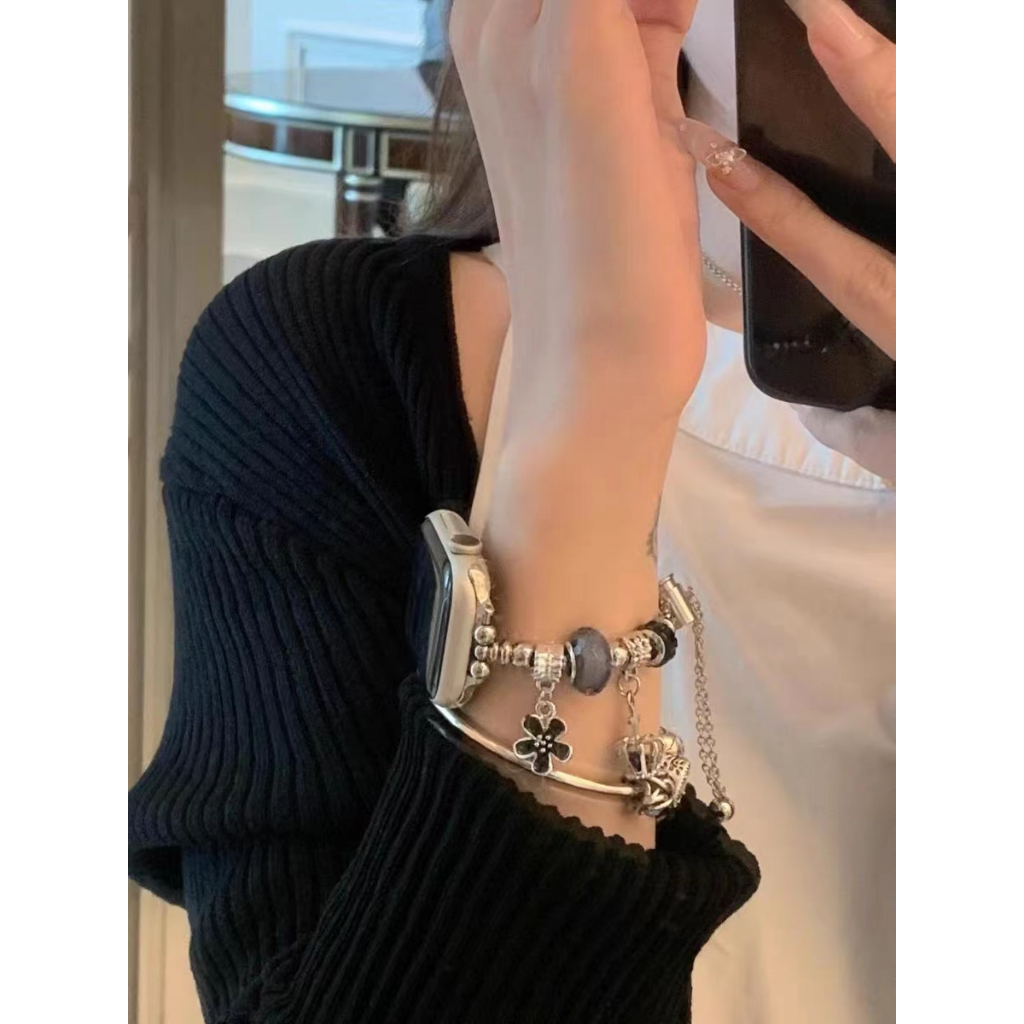 Jual Single Chain Metal Strap for apple watch bands 46 45mm44mm49mm ...