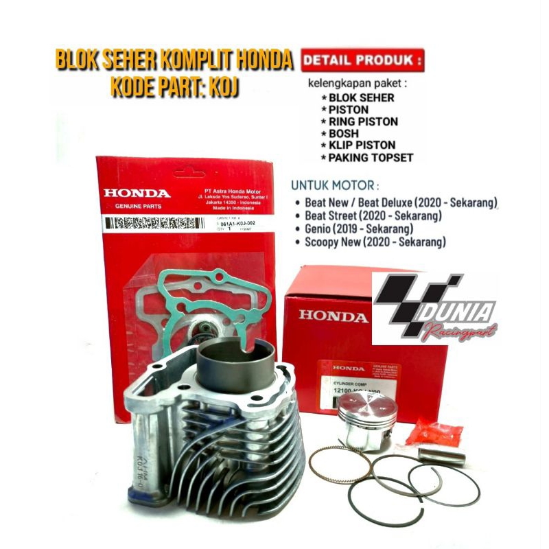 Jual Blok Seher Set Komplit Genio Beat Led 2020 Beat Deluxe Beat Street New Scoopy LED KOJ ...