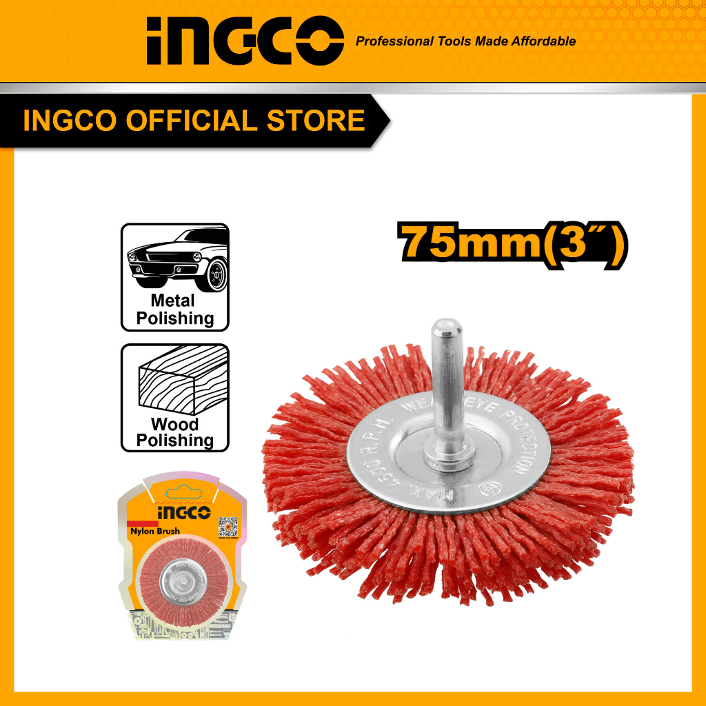 Jual SIKAT PIRING NILON 3" INGCO WB40755 | Shopee Indonesia