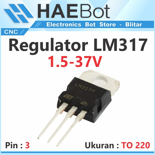 Jual [HAEBOT] IC Regulator Tegangan LM317 317T LM 317 LM317T DIP Adjustable Power Switching 1 ...
