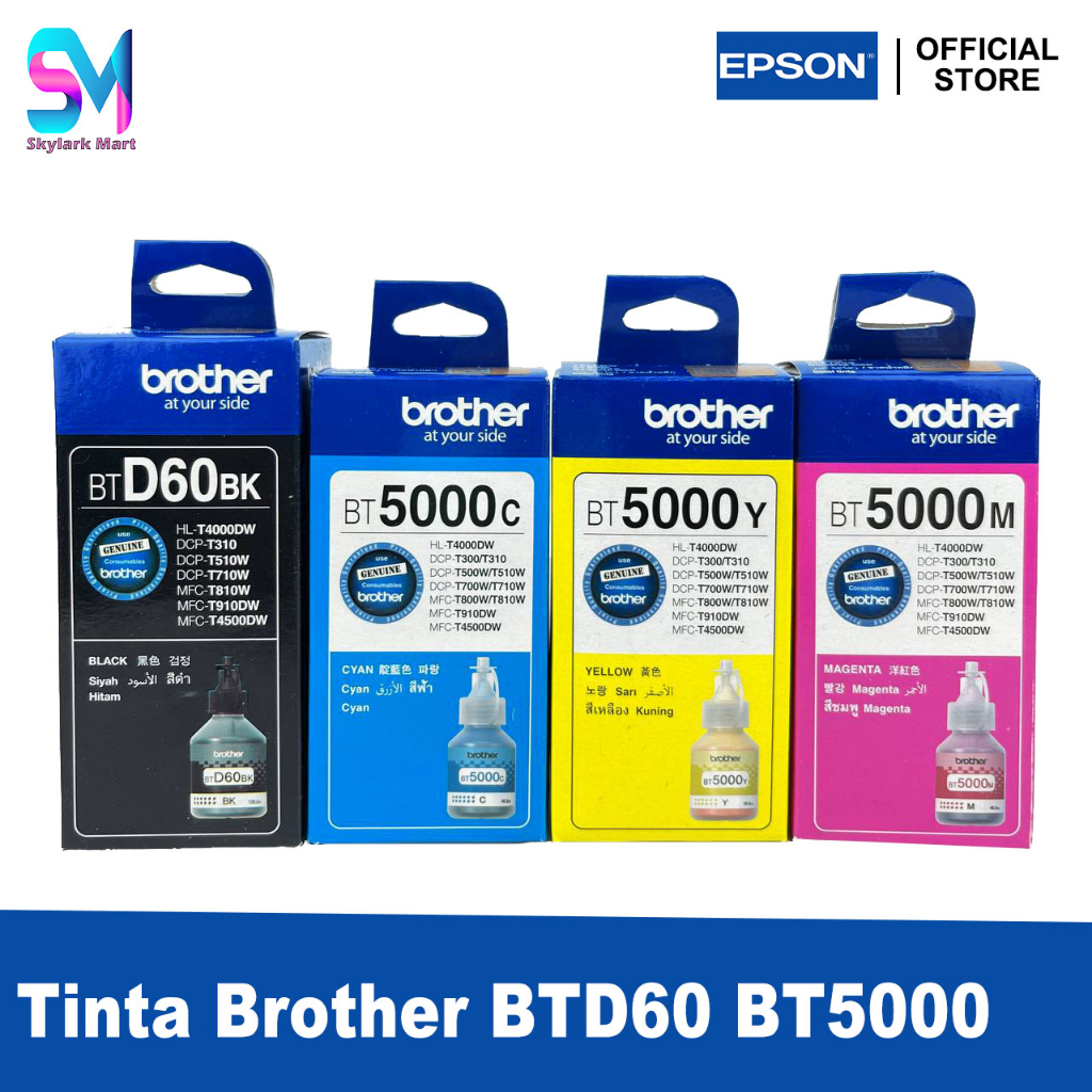 Jual Tinta Brother BTD60 BT5000 For Printer DCP-T310 DCP-T510W DCP ...