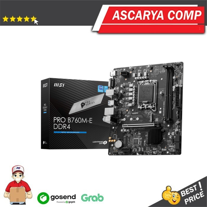 Jual MSI PRO B760M-E DDR4 INTEL B760 LGA1700 MOTHERBOARD | Shopee Indonesia