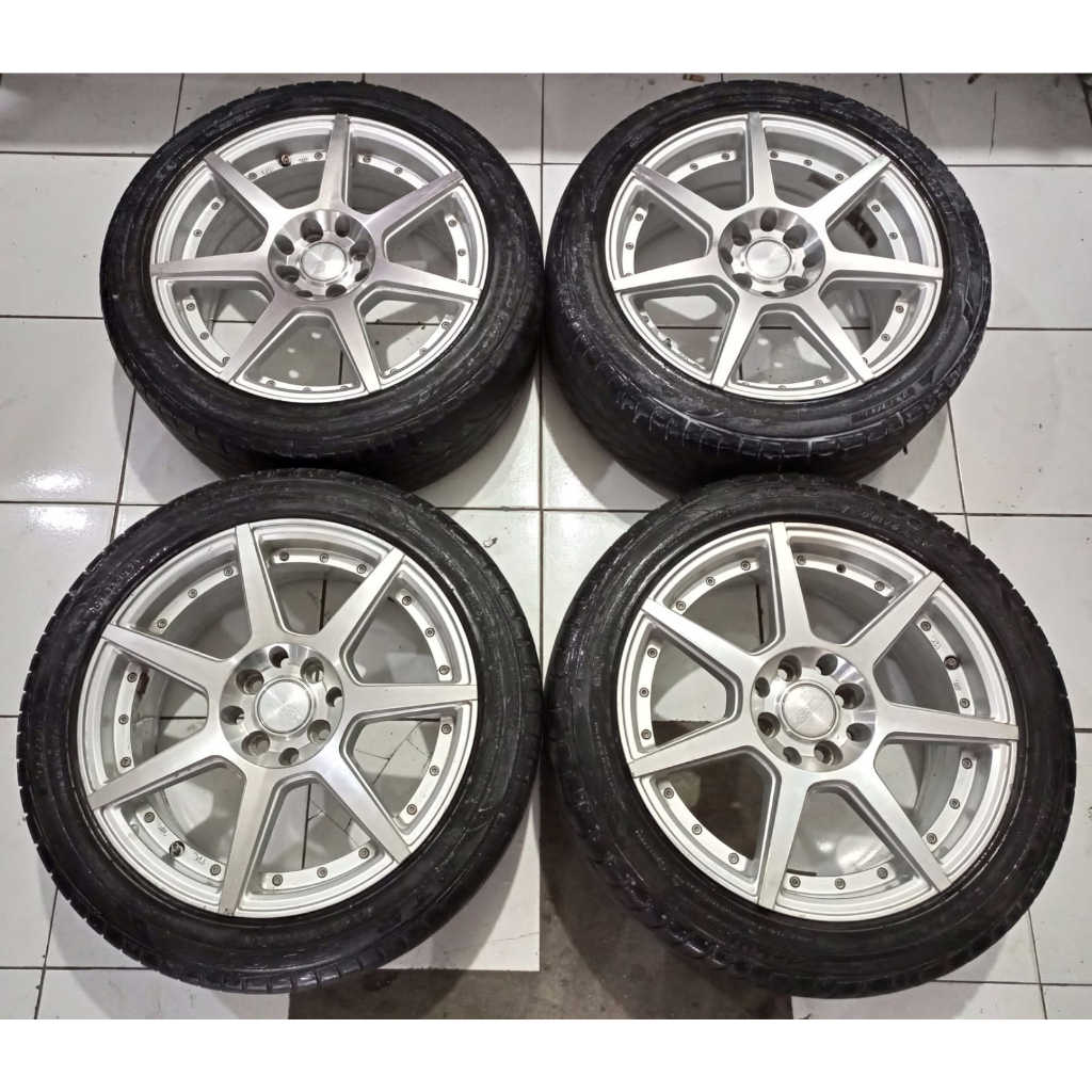Jual VELG MOBIL SECOND HSR NE 7 RING 16 LEBAR 7 PCD 8X100/114,3 + BAN BONUS | Shopee Indonesia