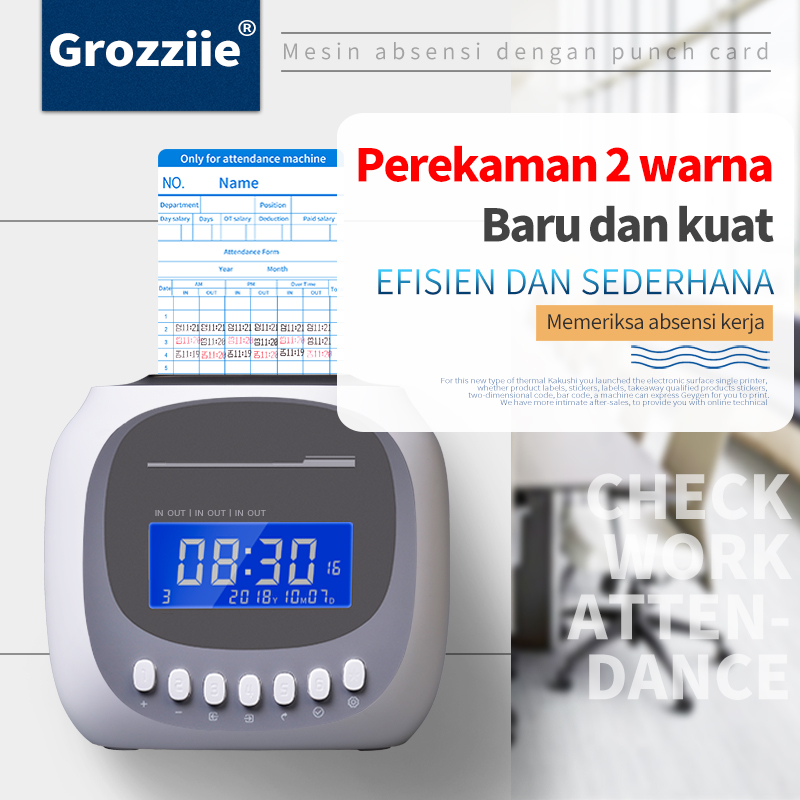 Jual Mesin Absensi Absensi Kartu/Attendance Machine Punch Card Machine ...