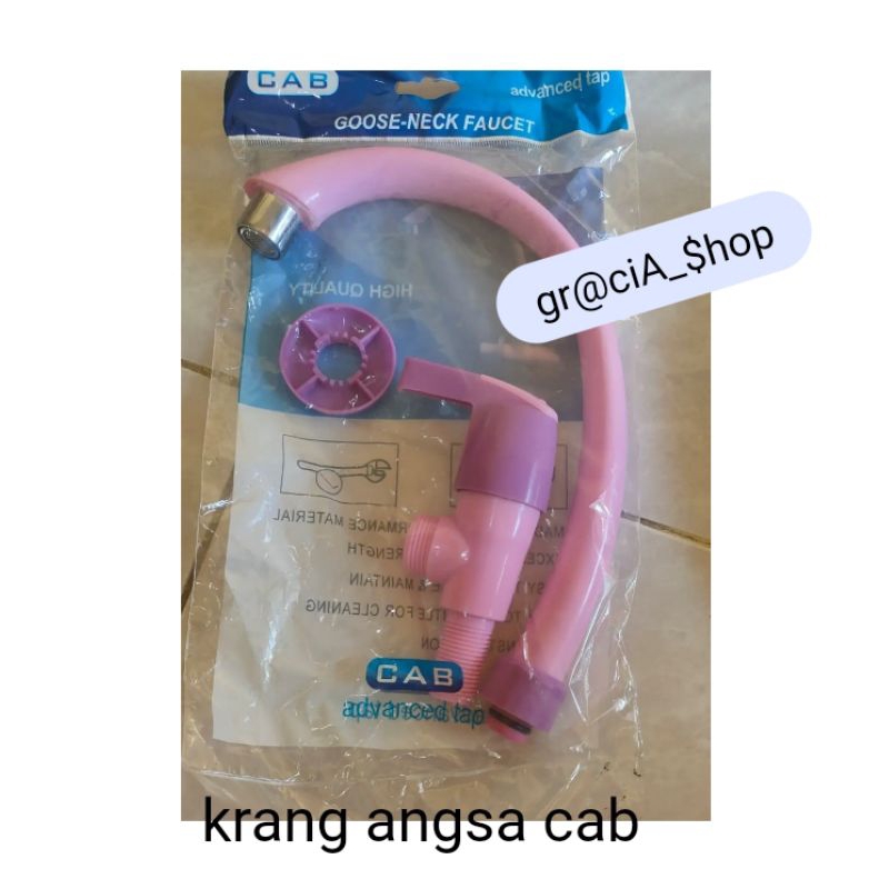 Jual Kran cuci piring / kran angsa pvc plastik CAB engkol/ keran air ...