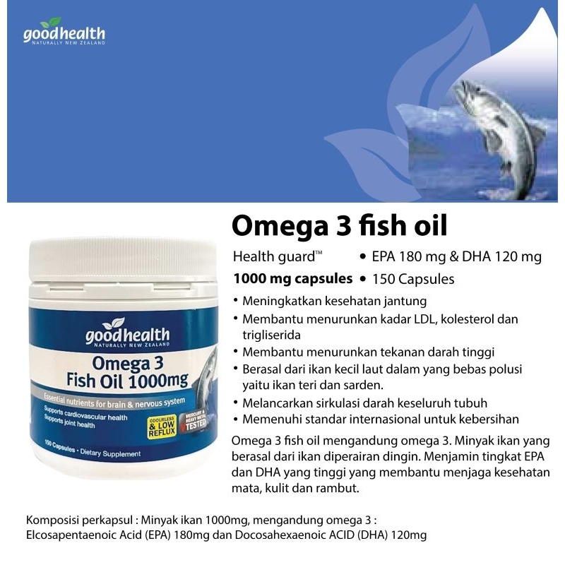 Jual Omega 3 Fish Oil (150 Tablet) | Shopee Indonesia
