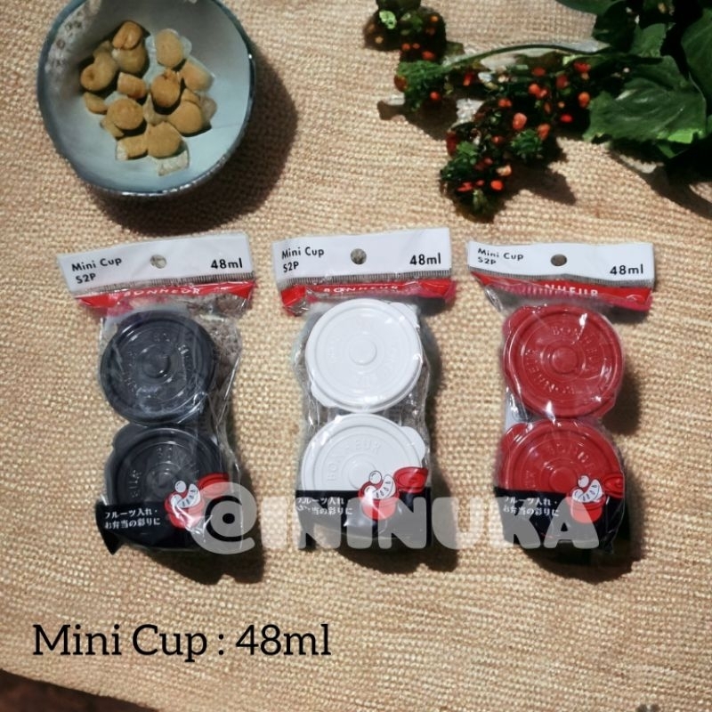 Jual Bonheur Mini Sauce Cup 48 ml Tempat Saos Bento Bekal Anak | Shopee ...