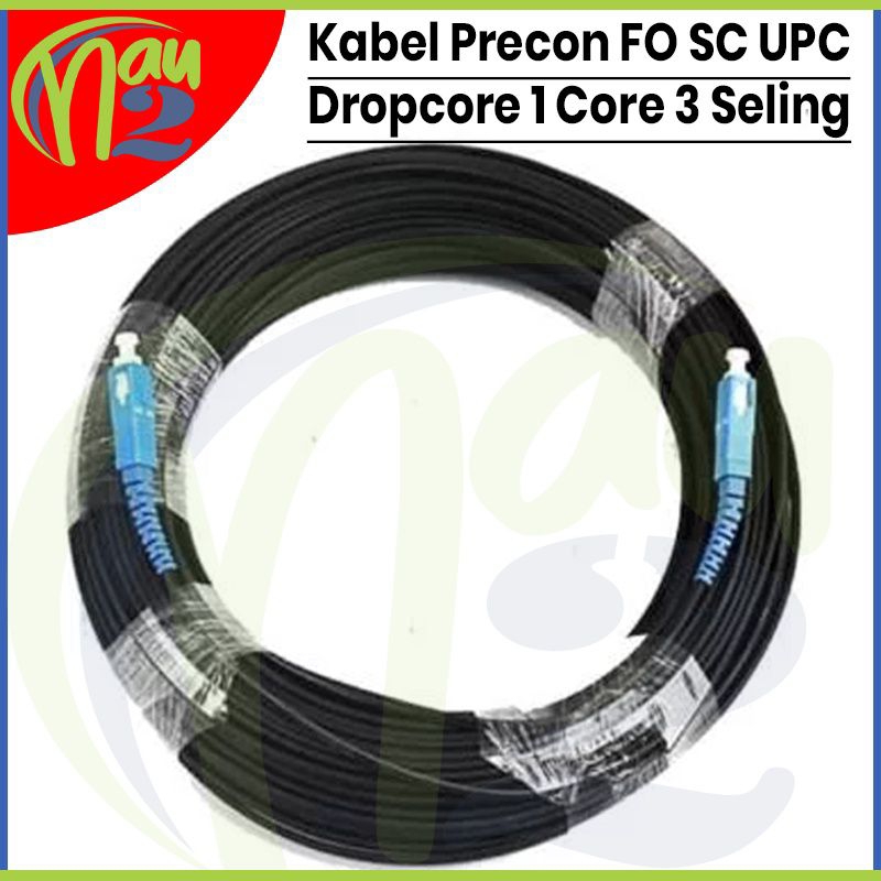 Jual Kabel Precon Fiber Optic Kabel FO 150 Meter SC UPC Dropcore 1 core | Shopee Indonesia