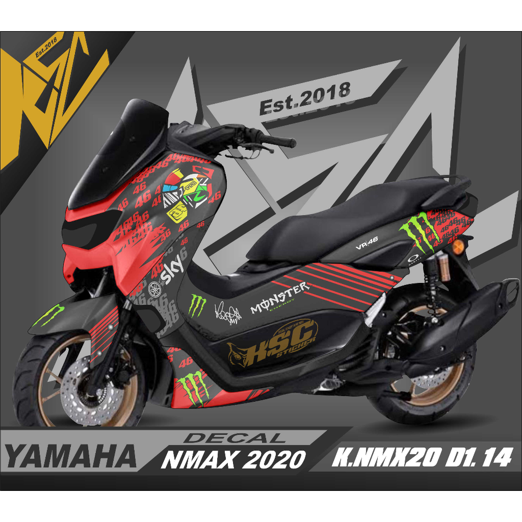 Jual KSC - DECAL STICKER STIKER YAMAHA NMAX NEW 2020 2021 2022 2023 LIS ...