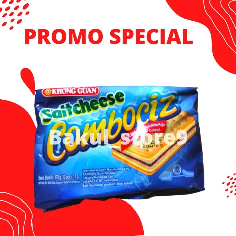 Jual PROMO !! KHONG GUAN SALTCHEESE COMBOCIZ 170 GRAM ISI 10 PACK ...