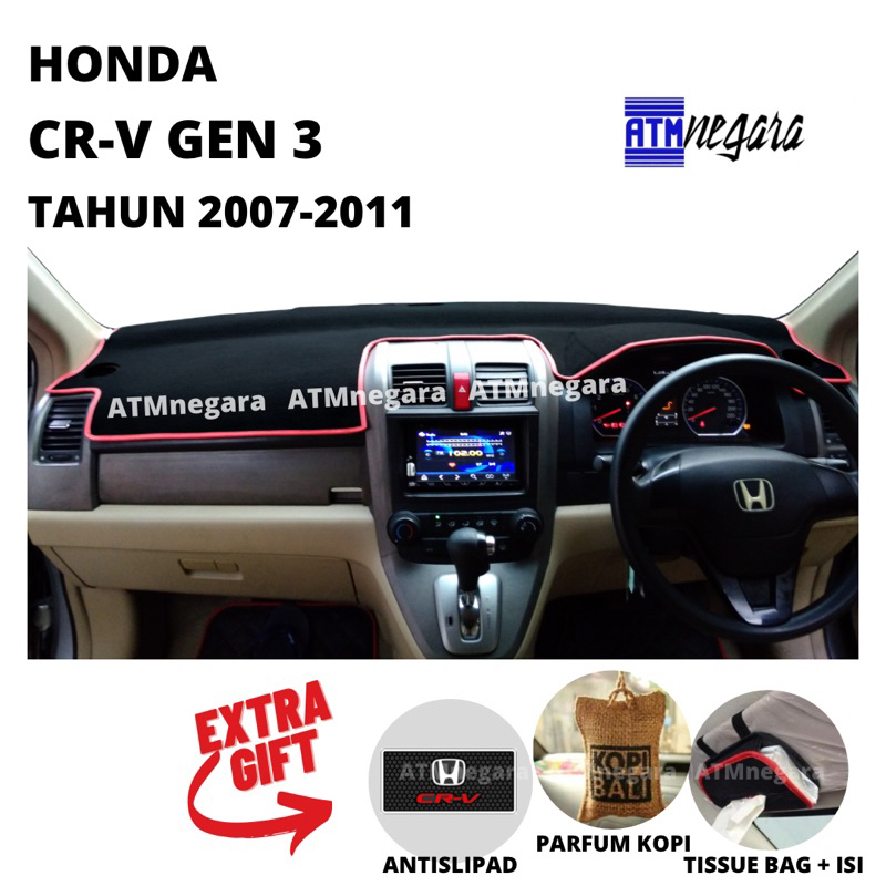 Jual COVER DASHBOARD PREMIUM CRV GEN 3 Aksesoris Alas Pelindung Dasbor ...