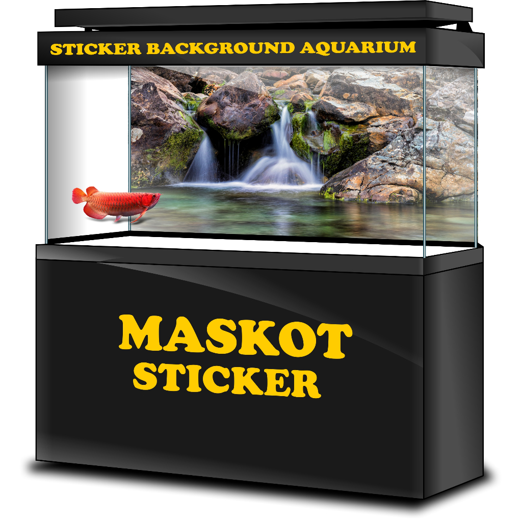 Jual STICKER AQUARIUM, STIKER AKUARIUM, AQUASCAPE, STIKER KACA AQUARIUM ...