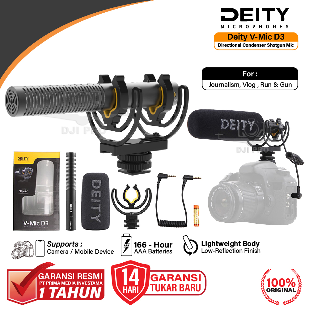 Jual DEITY V-Mic D3 Directional Condenser Shotgun Microphone Original ...