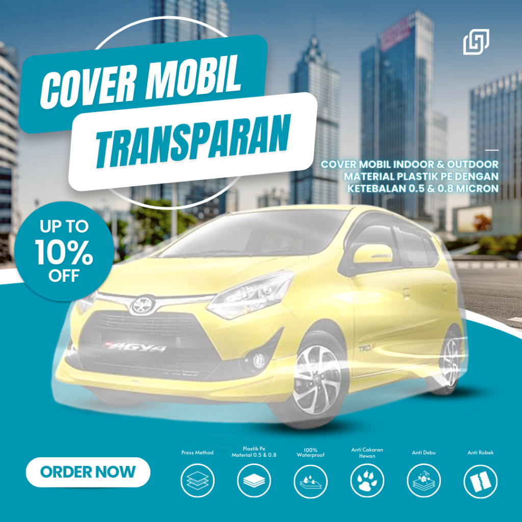 Jual Sarung Mobil Transparan Brio Agya Jazz Yaris / Cover Mobil Plastik ...