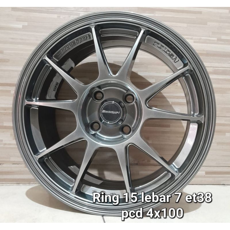 Jual tc105 ring 15 lebar 7 et38 hole 4x100 ej titan | Shopee Indonesia