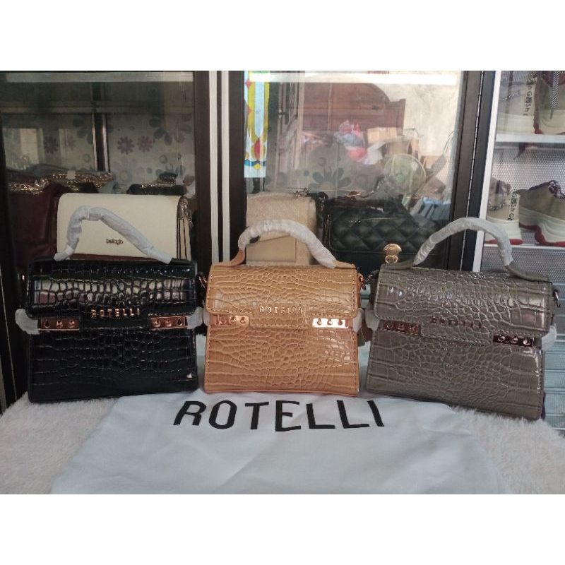 Jual tas rotelli croco new art 838 | Shopee Indonesia