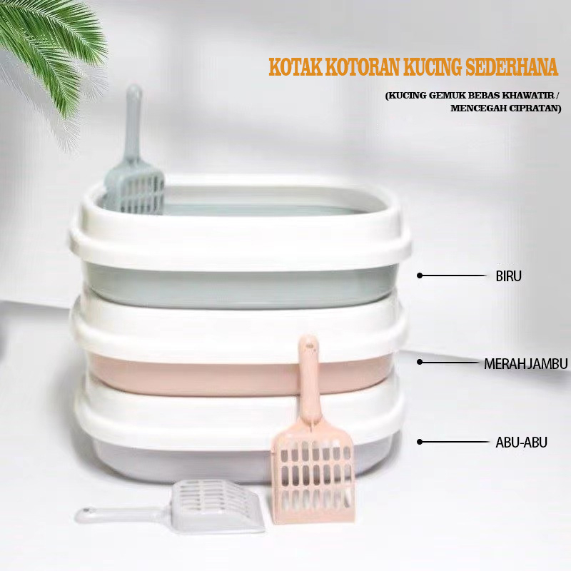 Jual [Pets Home] Kotak Kotoran Kucing Bulat - Pelatihan Toilet Hewan ...