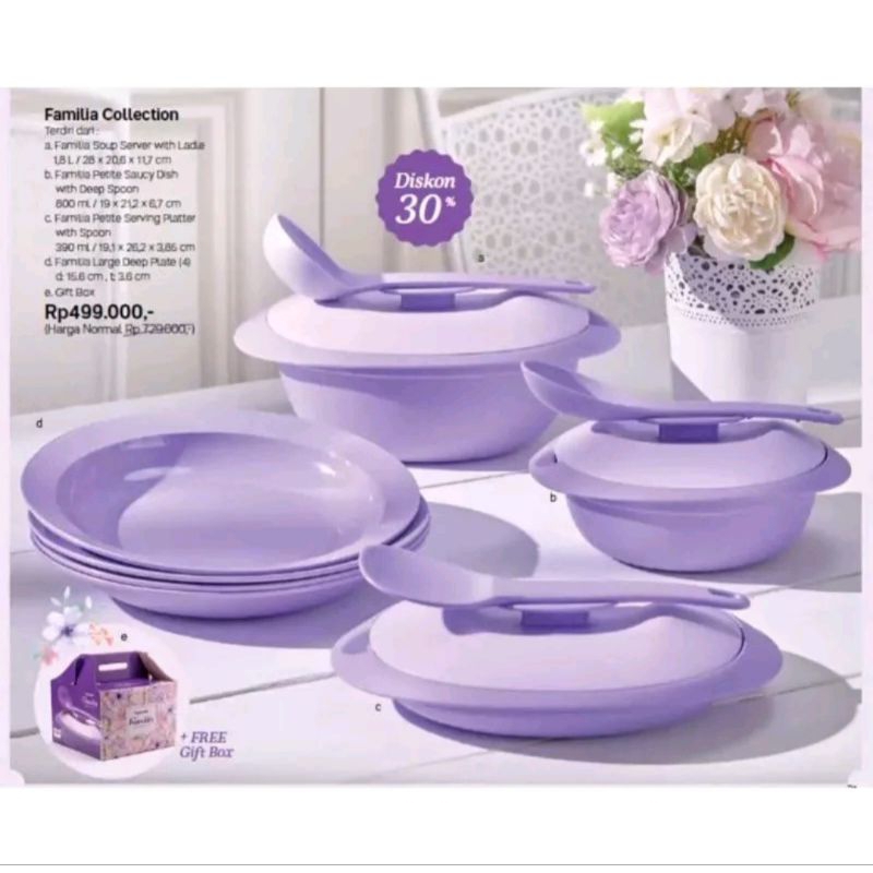 Jual Familia Collection Set/ Paket Blossom Tupperware | Shopee Indonesia
