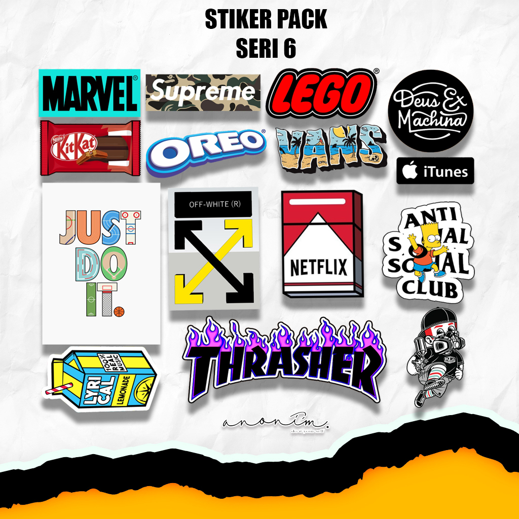 Jual Sticker Pack Distro Stiker Brand Local Hypebeast Sticker Aesthetic ...