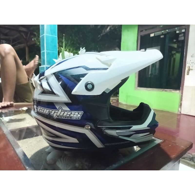 Jual helm cross cargloss | Shopee Indonesia