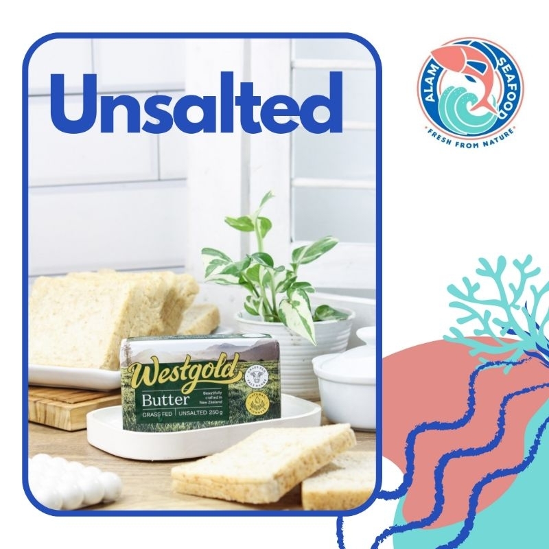 Jual Westgold Unsalted Butter/Grass Fed Butter/Butter Sehat/Butter ...