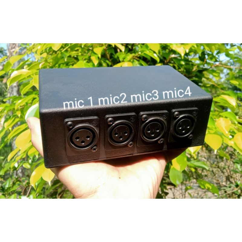 Jual SPLITER XLR MIC INPUT 4 OUTPUT 1 | Shopee Indonesia
