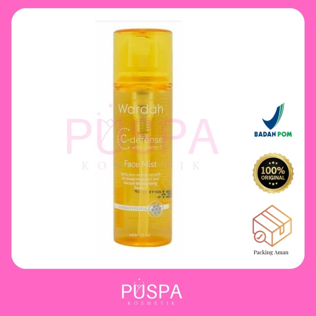 Jual Wardah C-Defense Face Mist 55 ml | Shopee Indonesia
