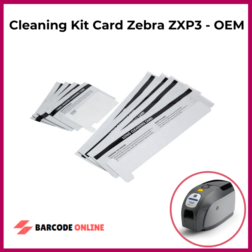 Jual CLEANING KIT ID CARD PRINTER ZEBRA ZXP SERIES 3 OEM | Shopee Indonesia