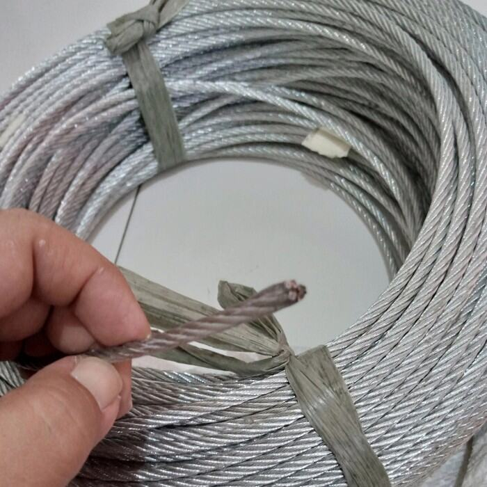 Jual 100 meter Sling Baja Galvanis diamter 3mm | Shopee Indonesia
