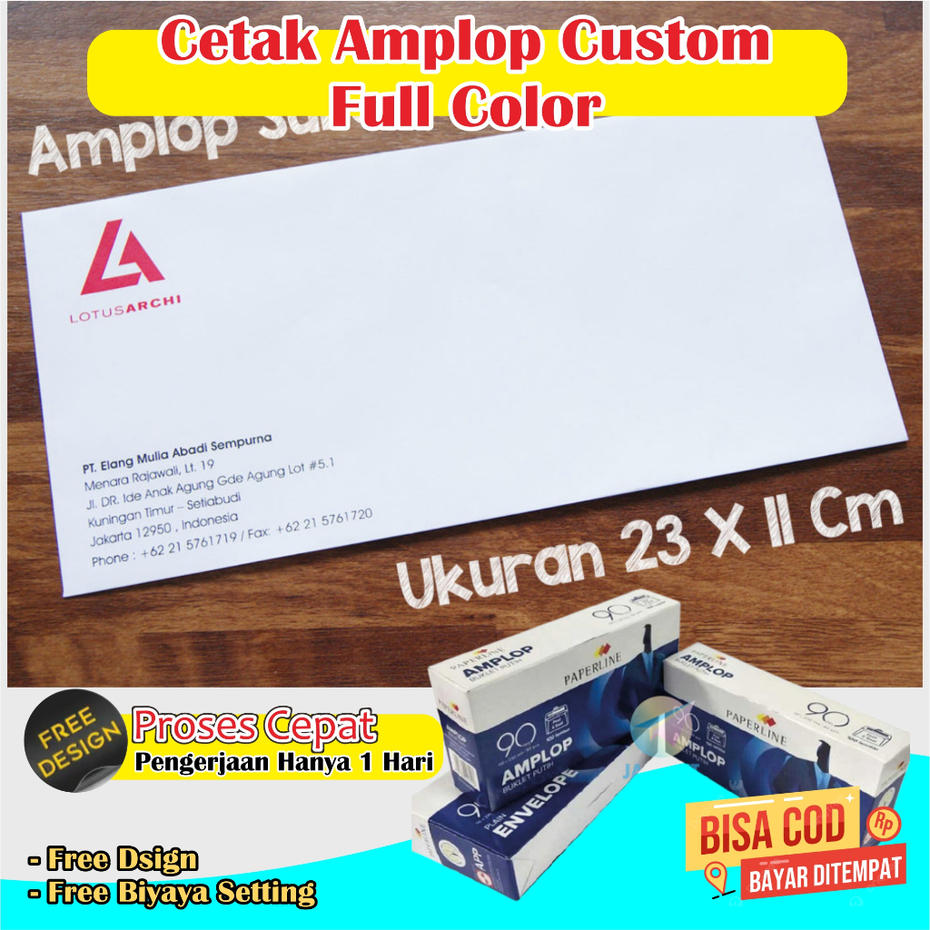 Jual cetak amplop custom nama intasi perusahaan amplop custom amplop ...