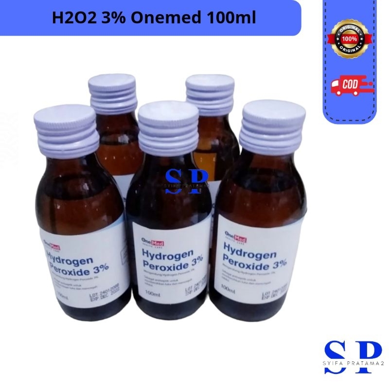 Jual Alat Medis H2O2 3% 100ml ONEMED | Cairan H202 | Shopee Indonesia