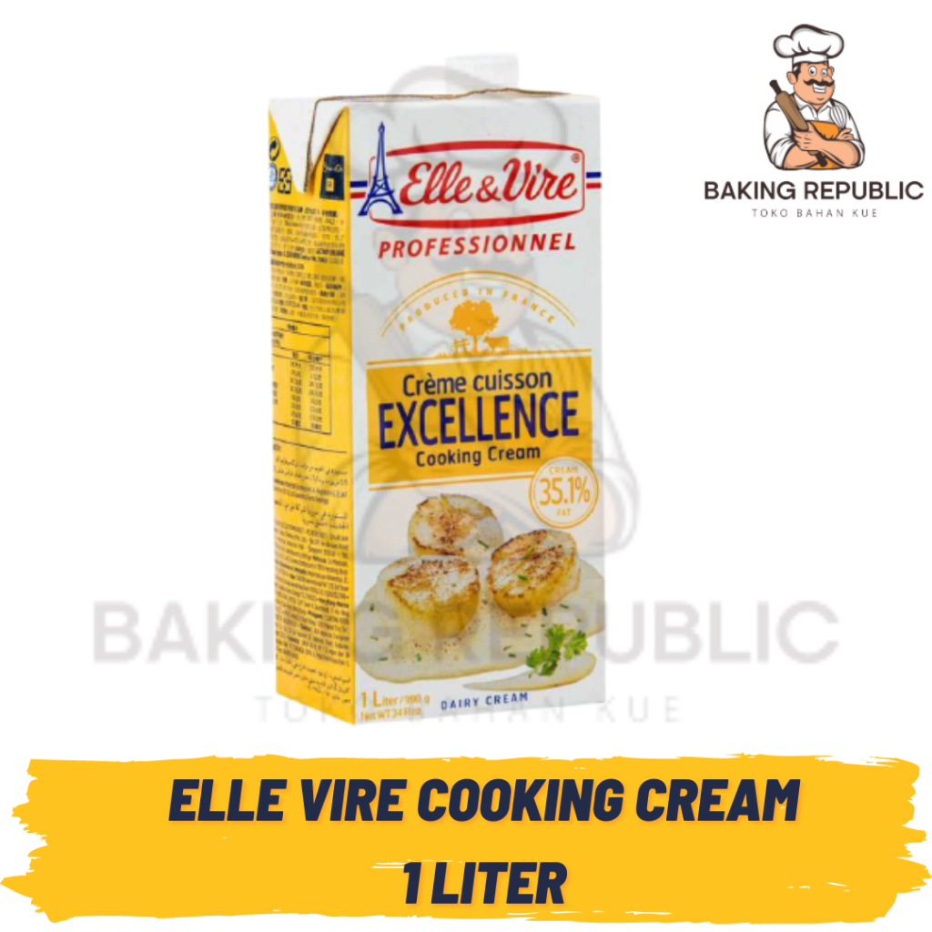 Jual ELLE VIRE | ELLE & VIRE COOKING CREAM | 1 LITER | Shopee Indonesia