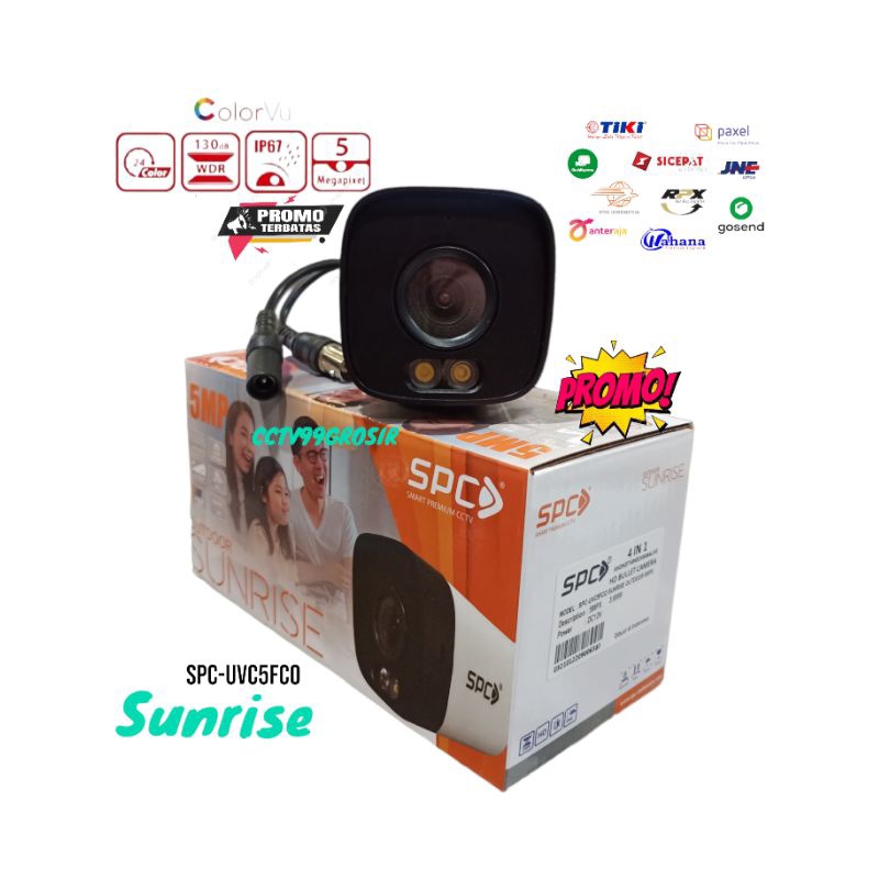 Jual Camera CCTV SPC Sunrise Outdoor 5mp, Malam bisa bewarna (full ...