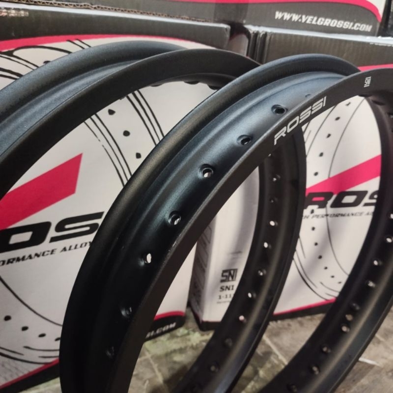 Jual Alumunium Velg Almunium Vrossi Hitam Doff R 18 (Harga Satuan ...