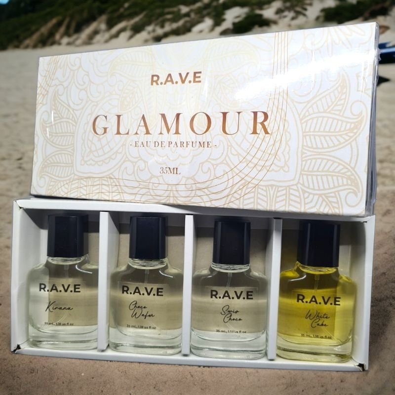 Jual Paket Parfum RAVE Glamour Istimewa isi 4 Varian | Shopee Indonesia