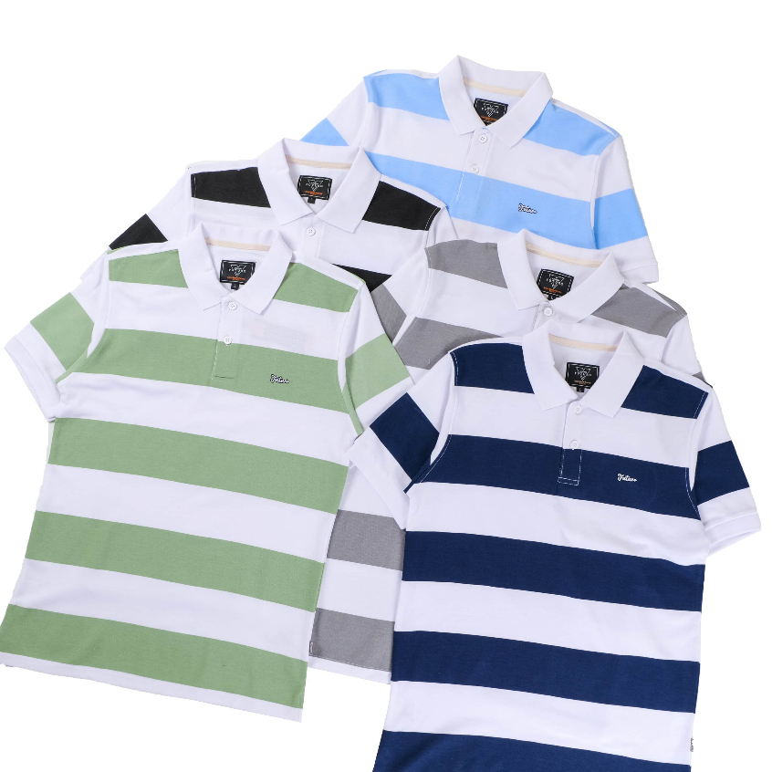 Jual Kaos Kerah Polo Shirt Terbaru Salur Pria Kaos Polo Pria Katun Casual | Shopee Indonesia