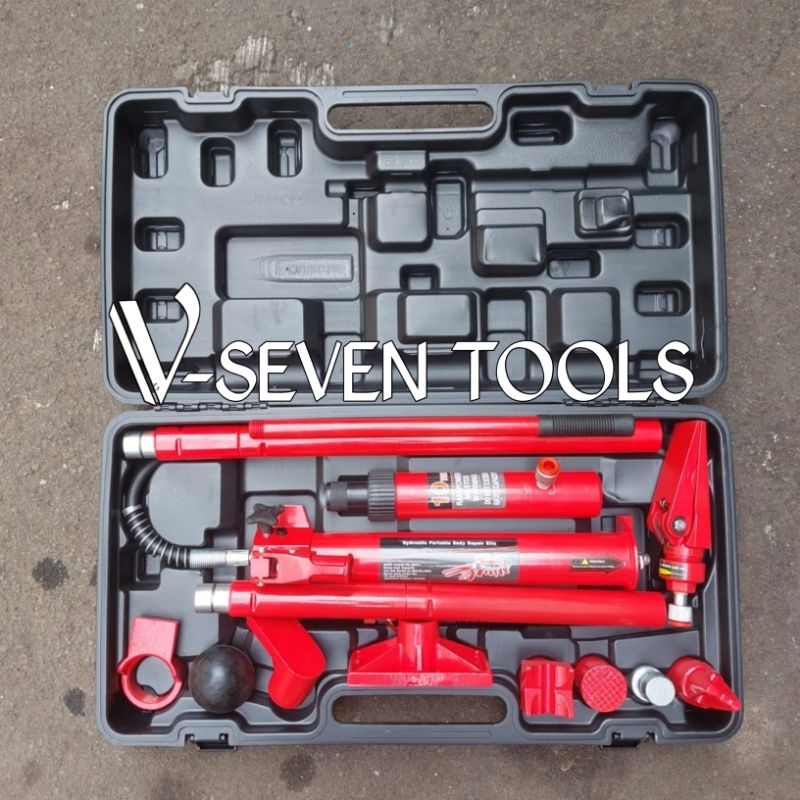 Jual Alat ketok magic mobil set 10 ton SANDS Hydroulic portable body ...