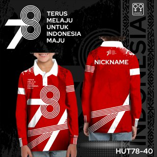 Jual Kaos polo hut kemerdekaan ri ke 78 2023 anak baju kerah dirgahayu indonesia merdeka 17an ...
