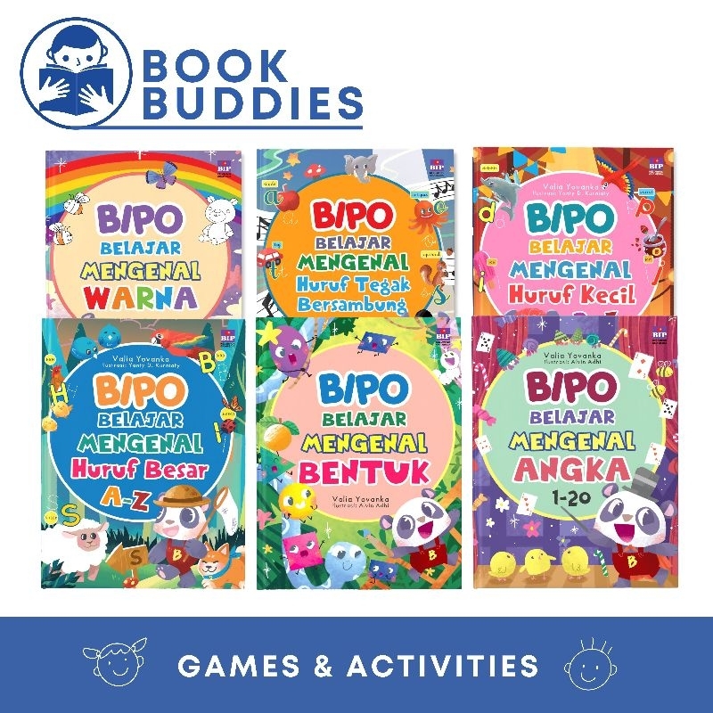 Jual Seri Bipo Belajar Mengenal / Coloring Book /Games and Activities ...