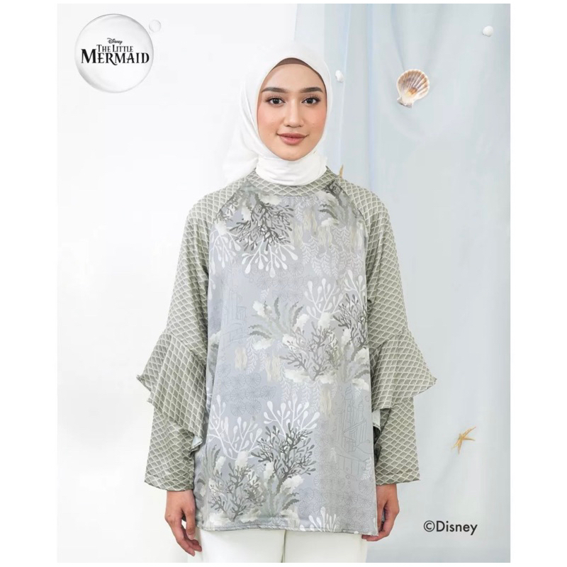 Jual MERMAID DEEP SEA BLOUSE LIGHT GREY| PEARLSCENT SHIRT GEULIS NEW ...