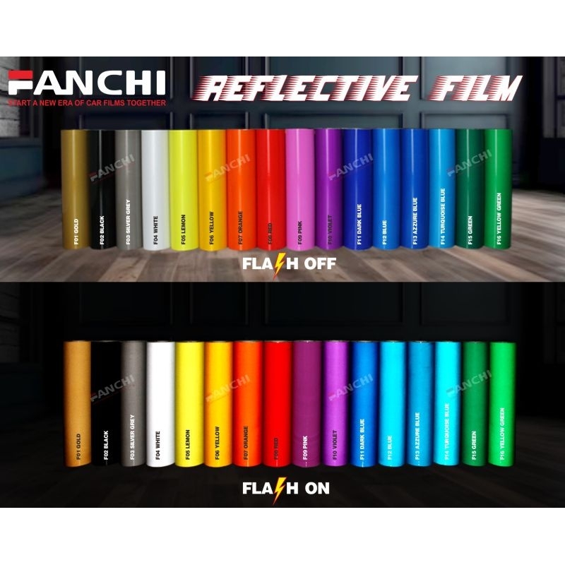 Jual Sticker Scotchlite FANCHI Reflective Series Bahan Cutting Sticker ...