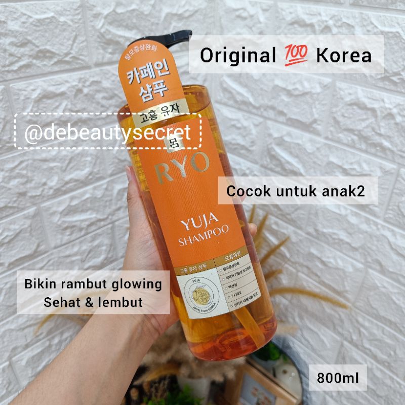 Jual RYO YUJA SHAMPOO 800ML (cocok untuk anak-anak bumil dan busui ...