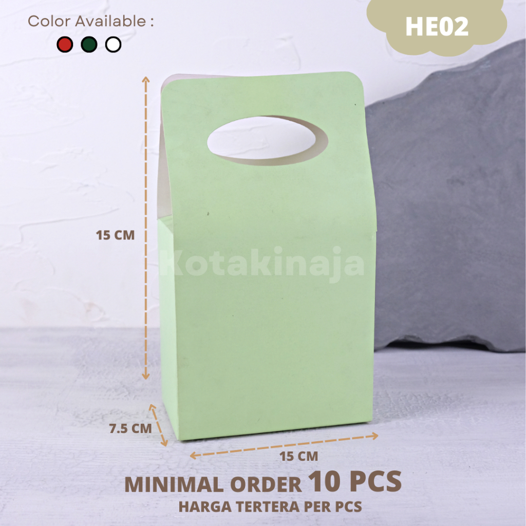 Jual Box Gable / Box Makanan / Gable Cake / Box Handle / Gable Polos I ...