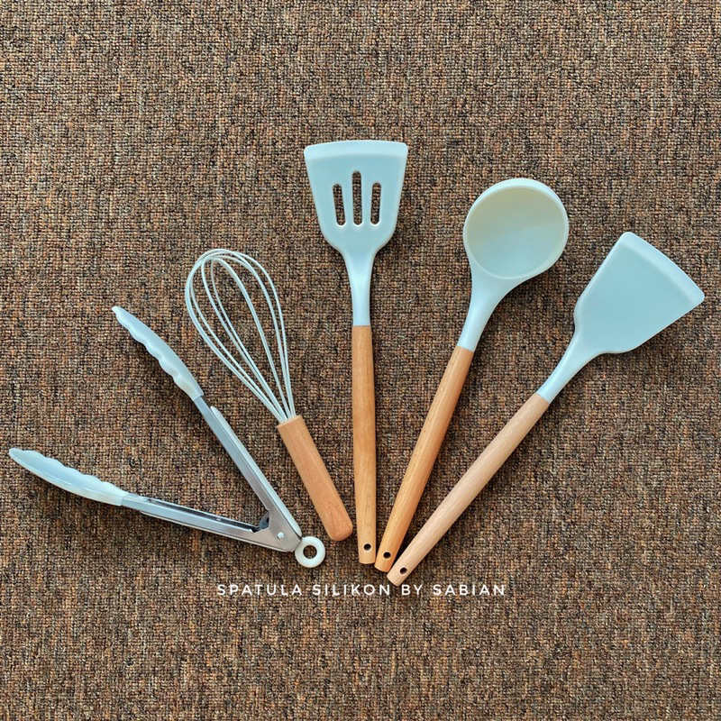 Jual Sendok Sutil / Pencapit / Sendok Sup Silikon Kayu | Shopee Indonesia
