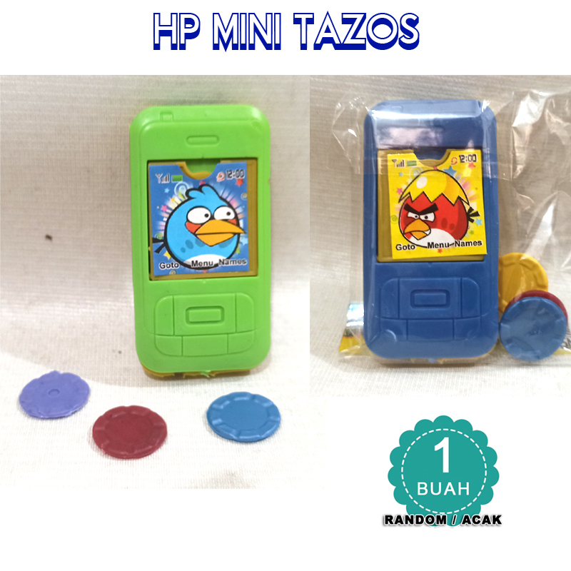 Jual Mainan Hp Tazos - handphone tazos - mainan tazos jadul - satuan ...