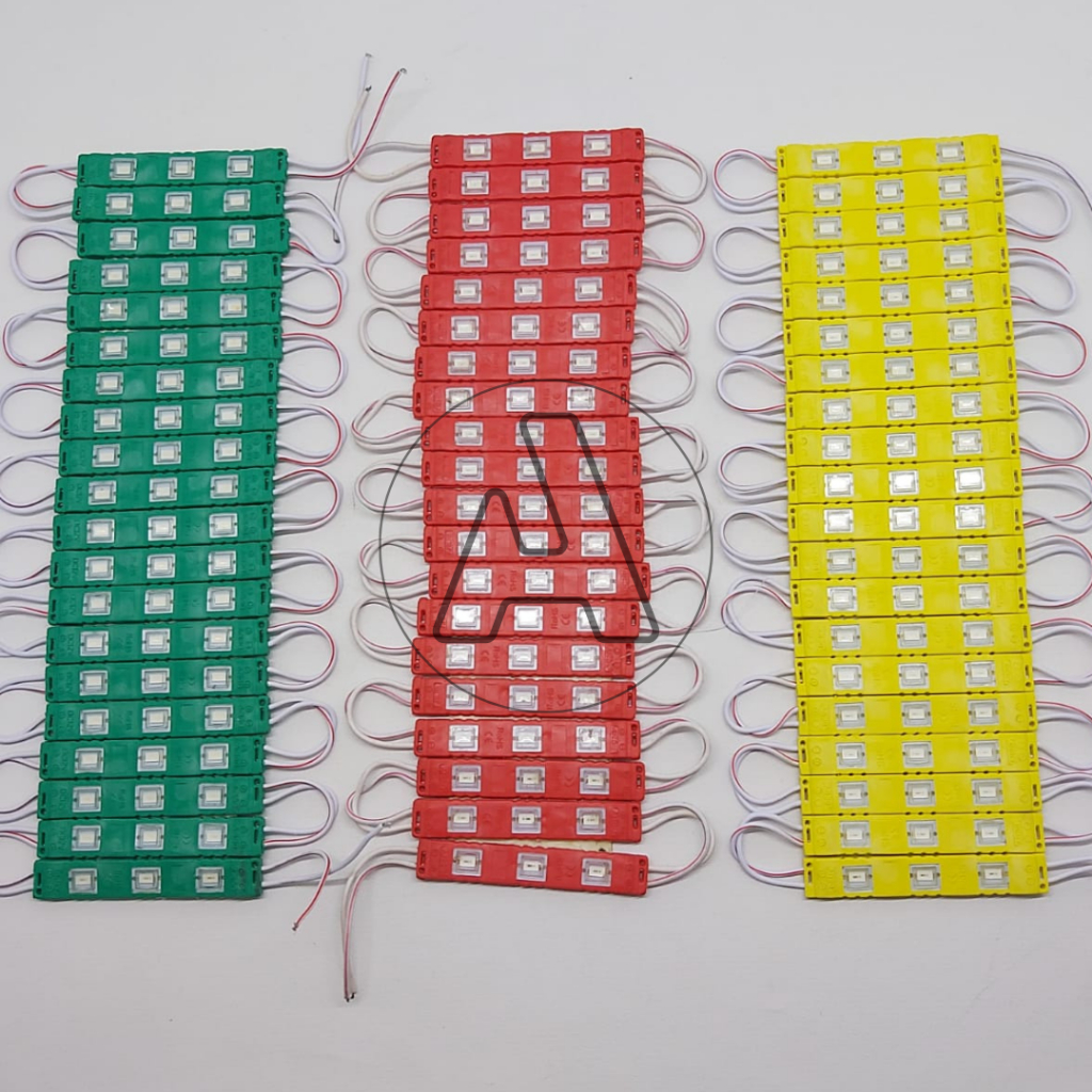 Jual Modul LED 3 mata Panjang 24volt/12volt harga per 5 pcs | Shopee ...