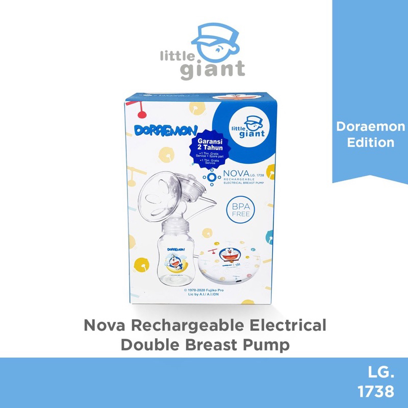 Jual Little Giant Doraemon Nova Rechargeable Electrical Breast Pump ...