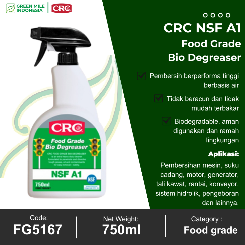 Jual CRC Food Grade Bio Degreaser NSF A1 FG5167 | Shopee Indonesia
